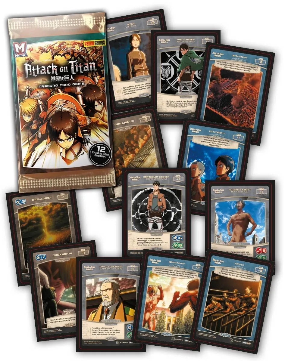 Negozio » Attack On Titan Trading Card Game - Booster Box Panini (24 ...